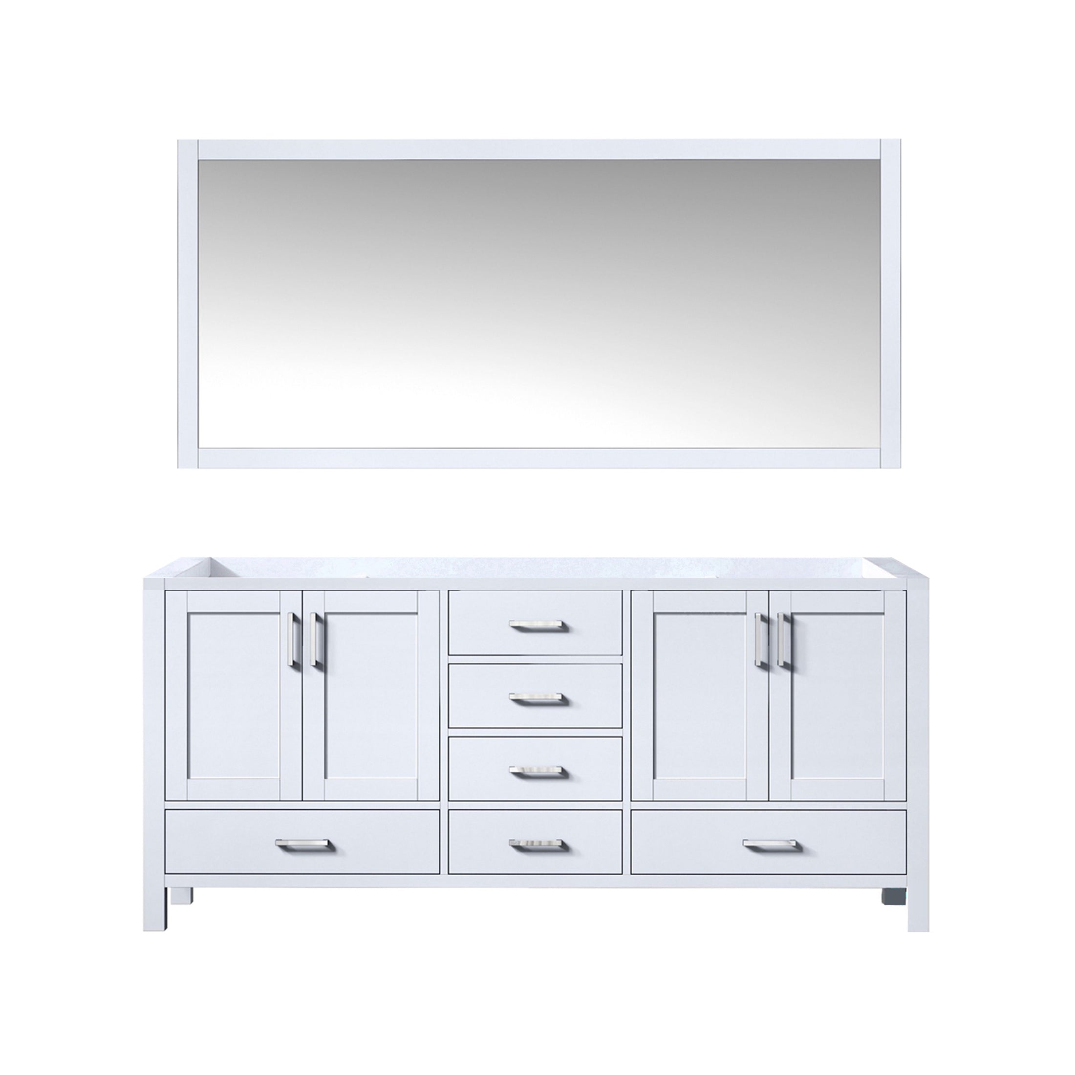 Lexora Collection Jacques 72 inch Double Bath Vanity and 70 inch Mirror ...