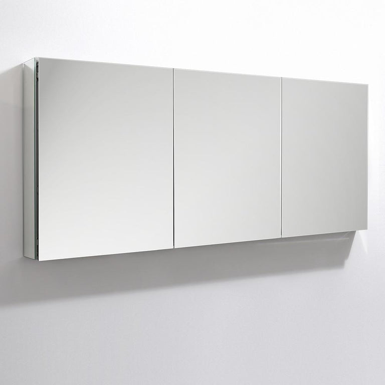 Fresca 60 Wide x 36 Tall Bathroom Medicine Cabinet w Mirrors
